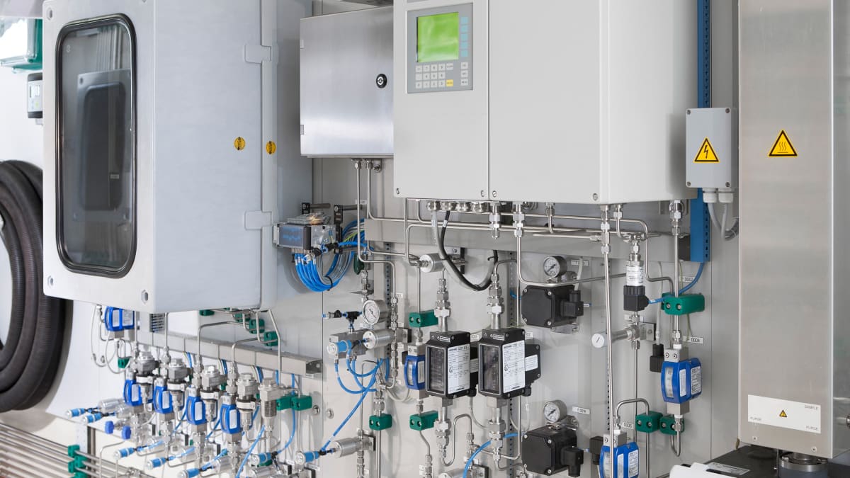 Variable area flow measurement in an analyser container Krohne ...