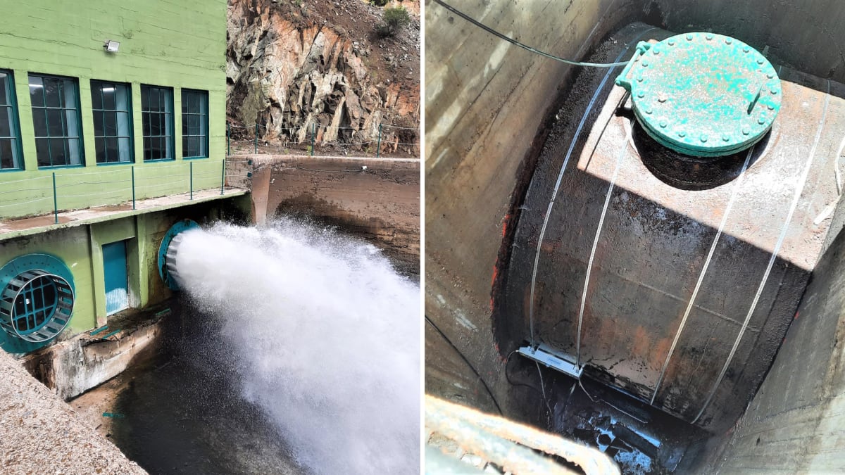 Clamp-on flow measurement of water from a dam reservoir Krohne ...