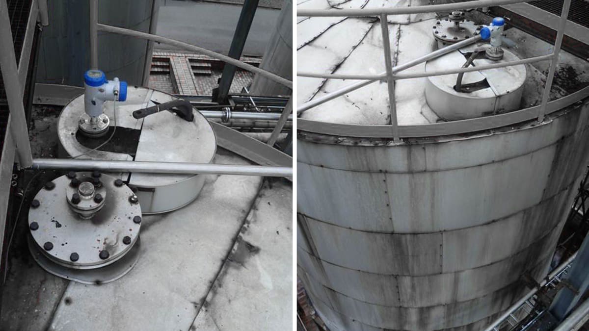 Level measurement of toxic and combustible acid water Krohne ...