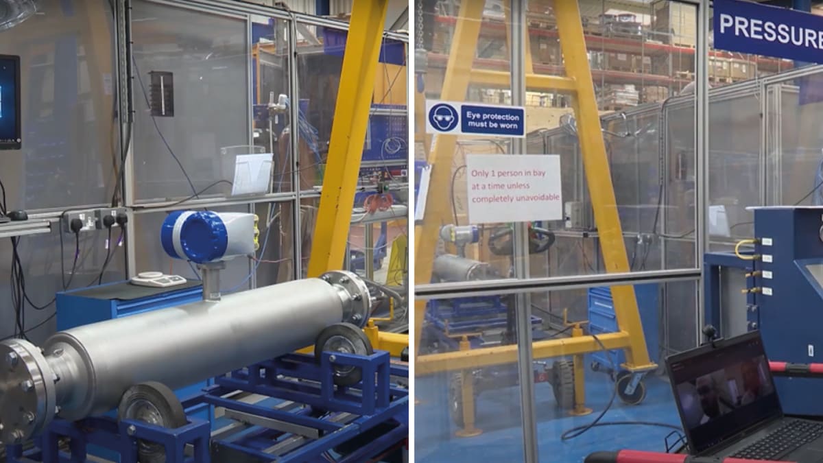 Leakage, pressure and hipot testing of Coriolis mass flowmeters ...
