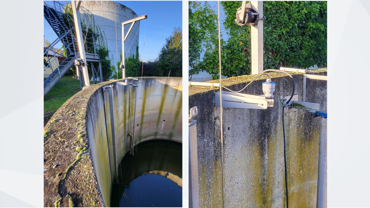 Level measurement of leachate from sewage sludge humification Krohne ...