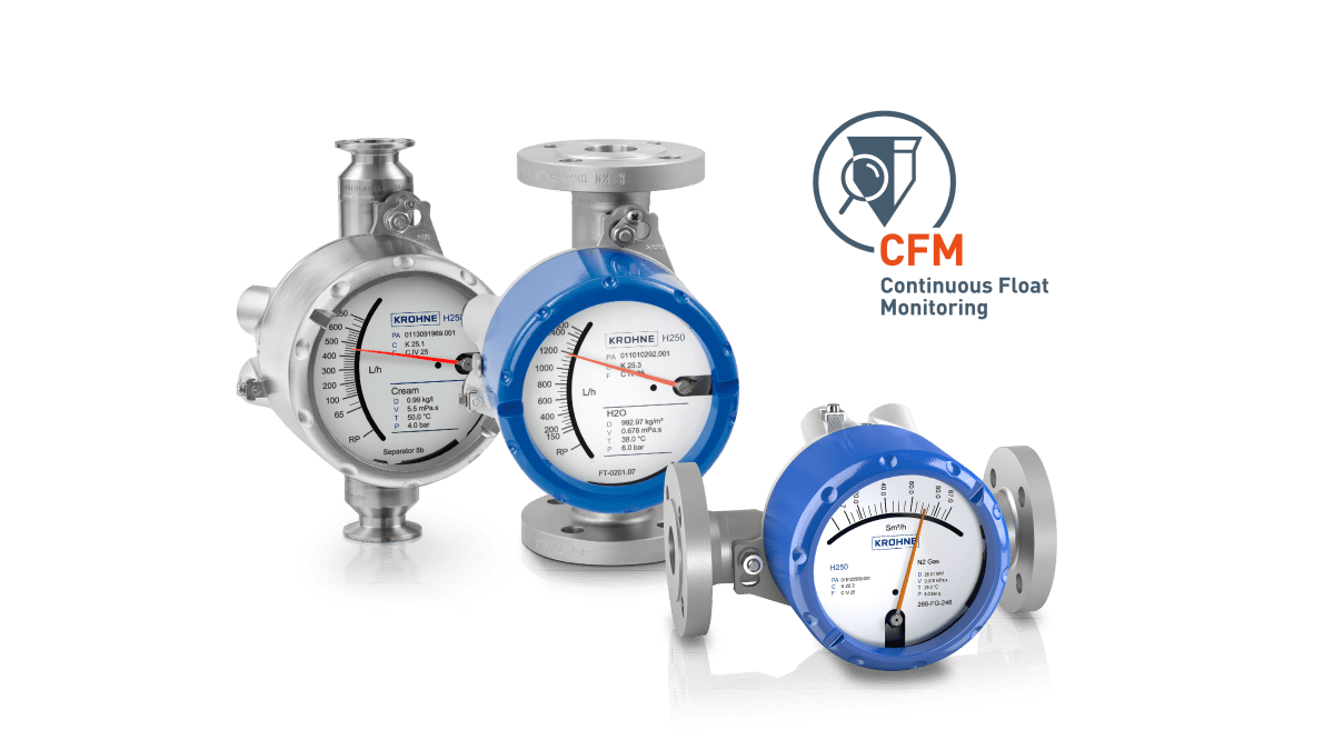 Continuous float monitoring (CFM) for VA flowmeters | KROHNE Group