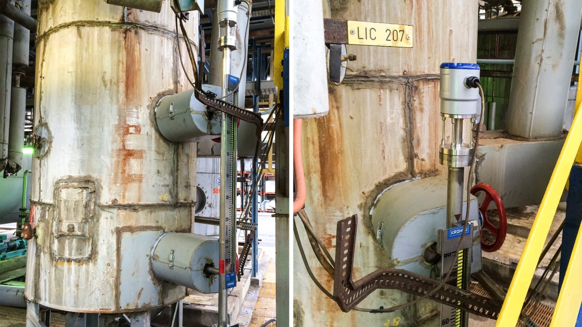Level measurement in a steam condensate tank Krohne Applications ...